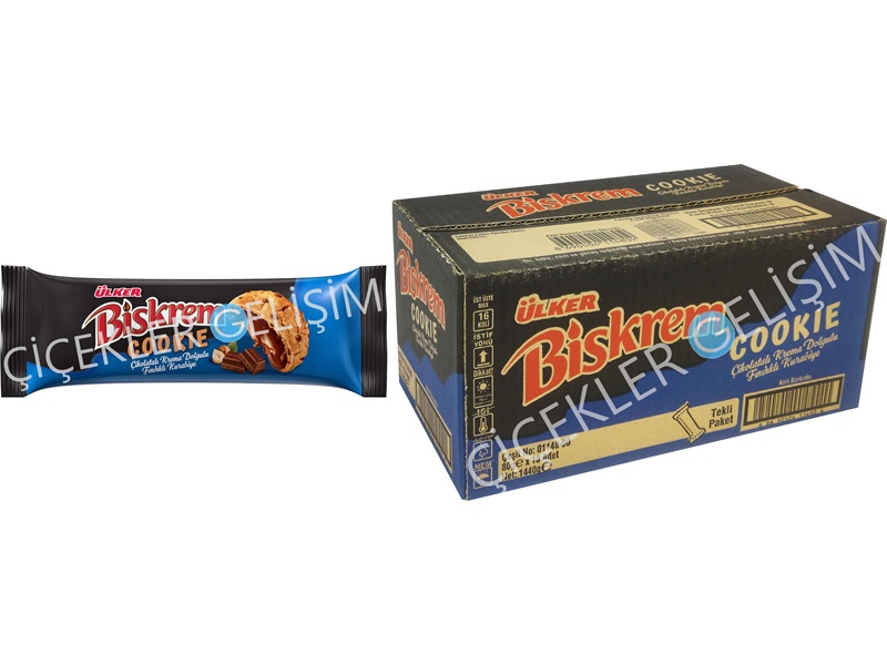 ÜLKER BİSKREM 80 Gr. (18 Ad.) Cookie – Çiçekler Gelişim Toptan Çözümler